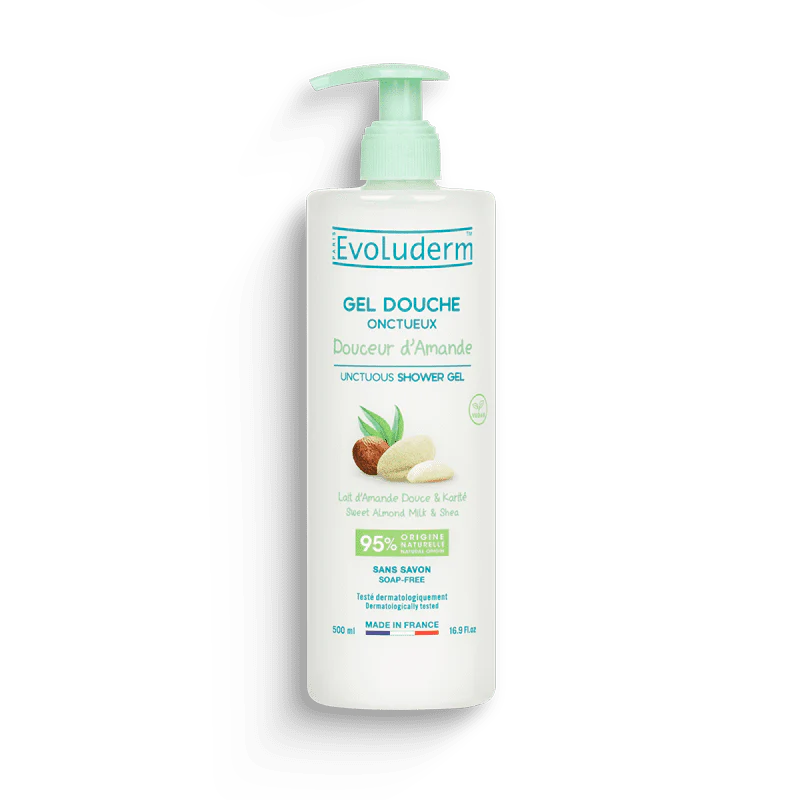 Evoluderm Creamy Almond Gentle Shower Gel 500ml - Yakami E-Commerce